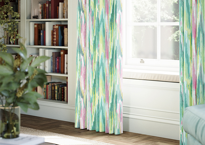 Bombay Velvet, Tropical Punch - Made to Measure Curtain | 247Curtains