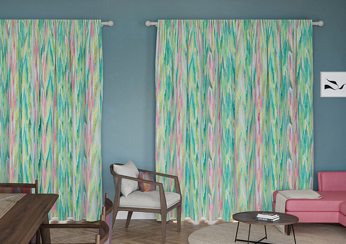 Bombay Velvet, Tropical Punch - Made to Measure Curtain | 247Curtains