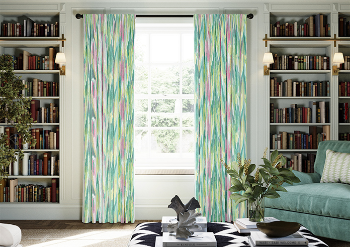 Bombay Velvet, Tropical Punch - Made to Measure Curtain | 247Curtains
