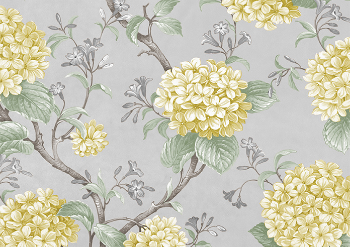 Bouquet Velvet, Primrose - Made to Measure Curtain | 247Curtains