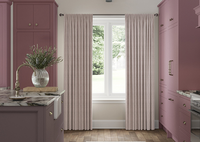 Emily Bond Oscar Stripe, Raspberry - Made to Measure Curtains | 247Curtains