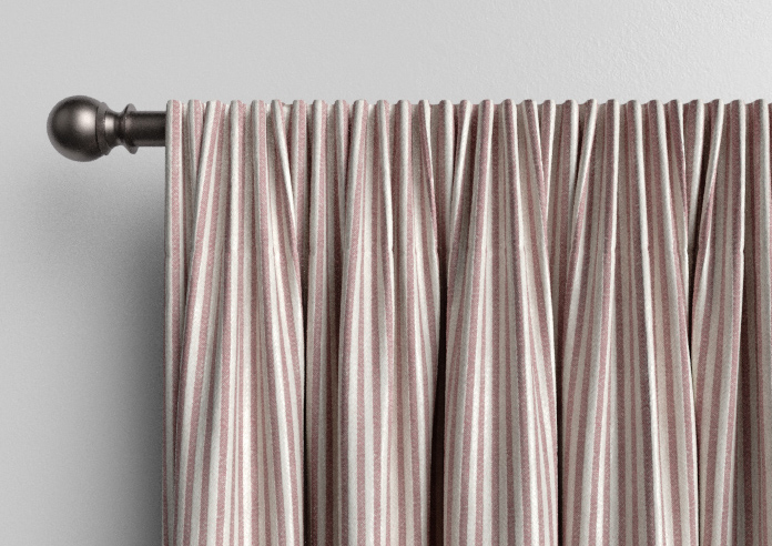 Emily Bond Oscar Stripe, Raspberry - Made to Measure Curtains | 247Curtains