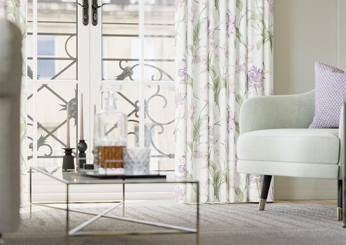 Laura Ashley Gosford, Grape - Made to Measure Curtains | 247Curtains