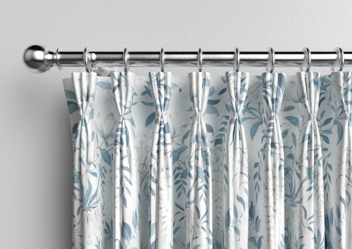 Laura Ashley Parterre, Off White/Seaspray - Made to Measure Curtains ...