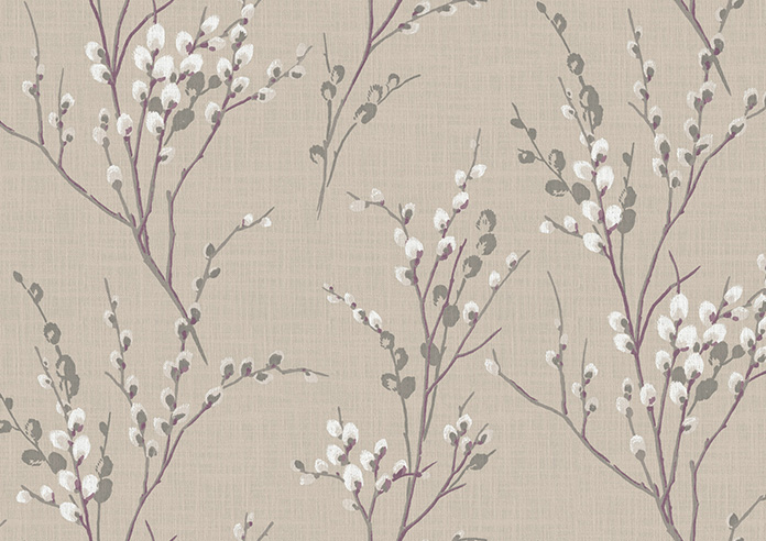 Laura Ashley Pussy Willow, Natural - Made to Measure Curtains | 247Curtains