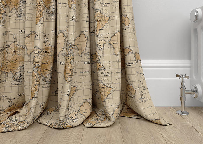 Maps, Multi - Made to Measure Curtains | 247Curtains