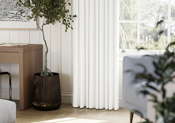 Mayfair, White - Made to Measure Curtains | 247Curtains
