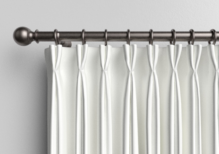 Mayfair, White - Made to Measure Curtains | 247Curtains