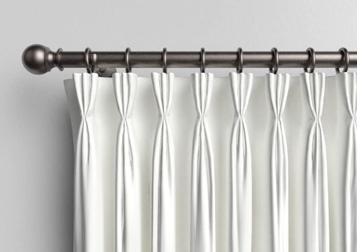 Mayfair, White - Made to Measure Curtains | 247Curtains