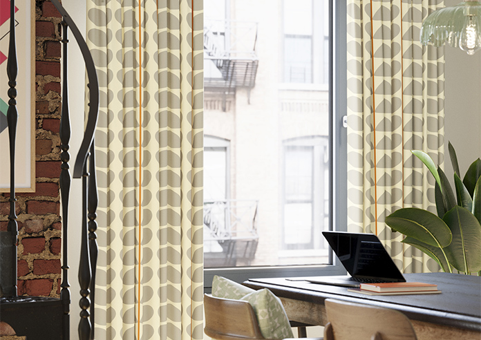 Orla Kiely Two Colour Stem, Warm Grey - Made to Measure Curtains ...