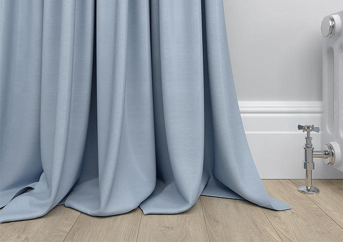Shima Faux Silk, Sky - Made to Measure Curtains | 247Curtains