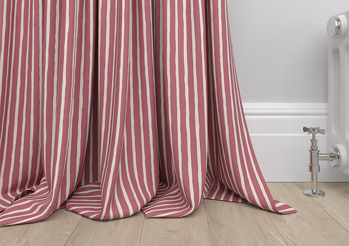 Vintage Stripe, Bowler Red - Made to Measure Curtains | 247Curtains