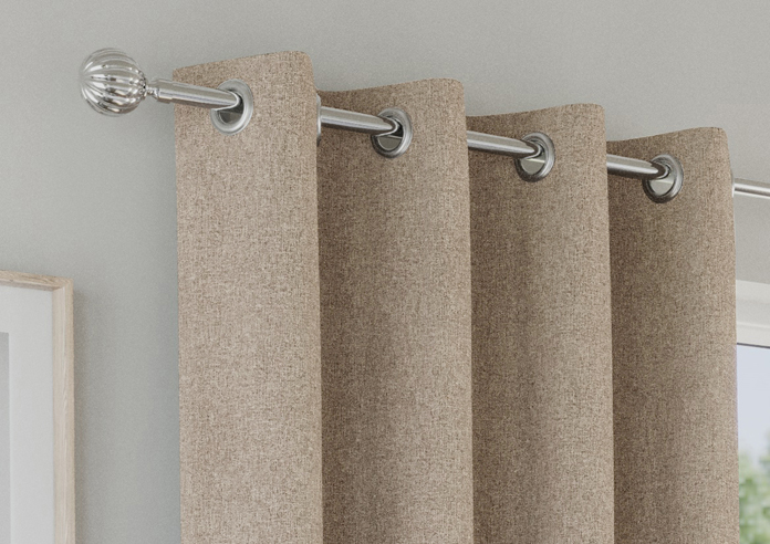 Austin (Blackout) Eyelet, Natural - Ready Made Curtains | 247Curtains