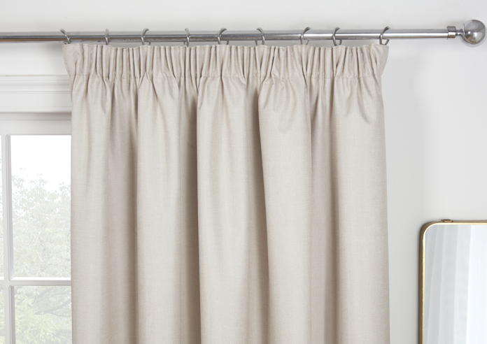 Eclipse (Blackout) Pencil Pleat, Natural - Ready Made Curtains ...