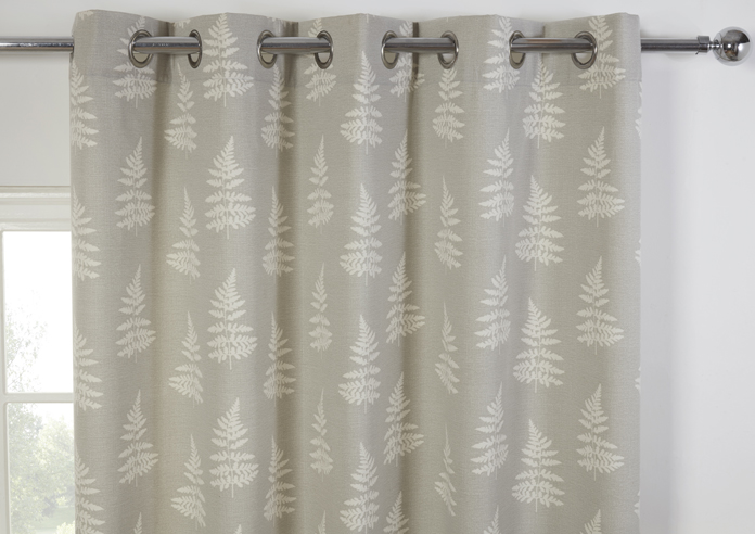 Esher Eyelet, Silver - Ready Made Curtains | 247Curtains