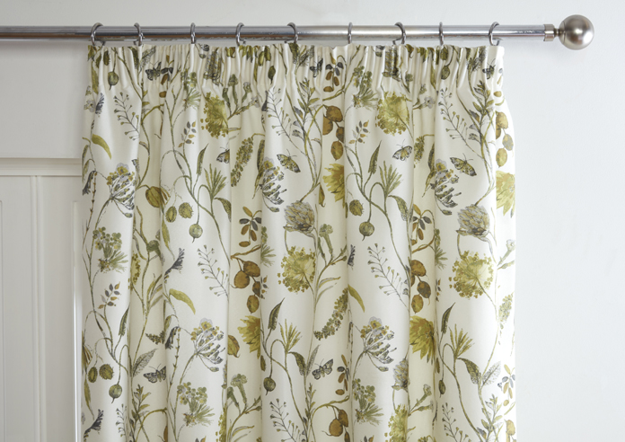 Grove Pencil Pleat, Fennel - Ready Made Curtains | 247Curtains