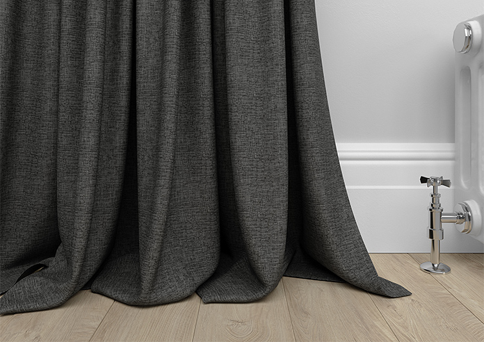 Hampshire (Blackout) Pencil Pleat, Anthracite - Ready Made Curtains ...