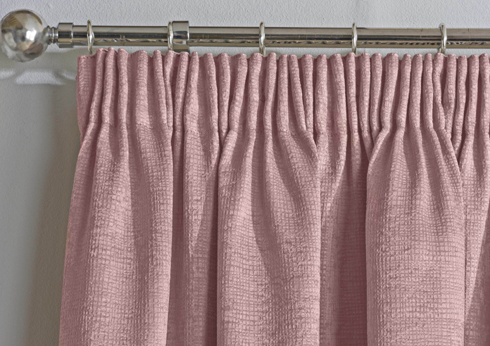 Matrix Pencil Pleat, Blush - Ready Made Curtains | 247Curtains