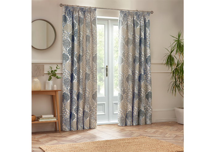 Ophelia Pencil Pleat, Wedgewood - Ready Made Curtains | 247Curtains